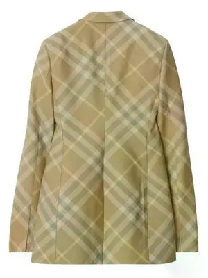 Burberry Checked Tailored Single-breasted Blazer