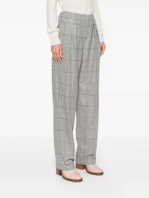 Emporio Armani Pleated Checked Trousers