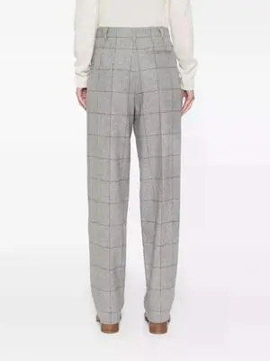 Emporio Armani Pleated Checked Trousers