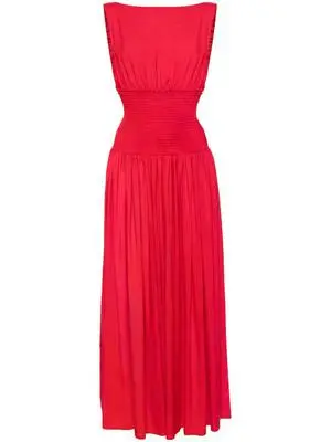 BAMBAH Ruched Backless Dress