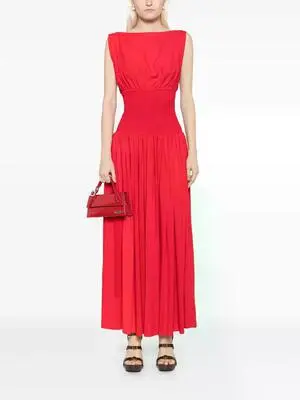 BAMBAH Ruched Backless Dress