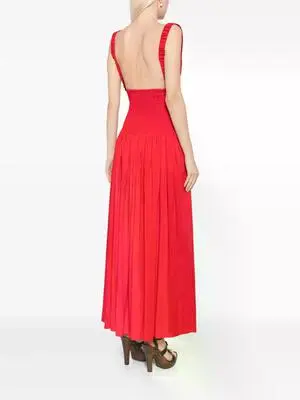 BAMBAH Ruched Backless Dress