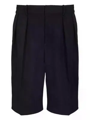 Balmain Grain De Poudre Pleated Shorts