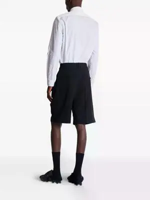Balmain Grain De Poudre Pleated Shorts