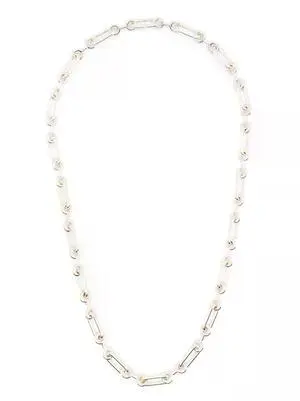Charlotte Chesnais Petit Binary Chain-link Necklace - Silver