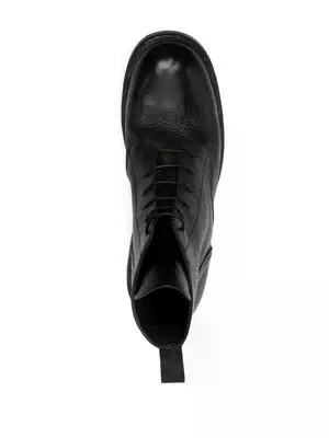Moma Black Calf Leather Ankle Boots