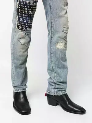 Alchemist Distressed-effect Straight Leg Jeans