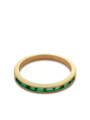 Monica Vinader Mini Baguette Half Eternity Ring - Gold