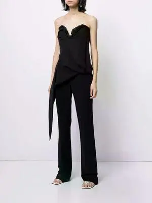 AMBUSH Ruffle-detail Corset Top