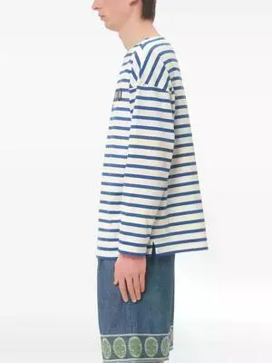 Valentino Garavani Chez-print Striped Cotton T-shirt