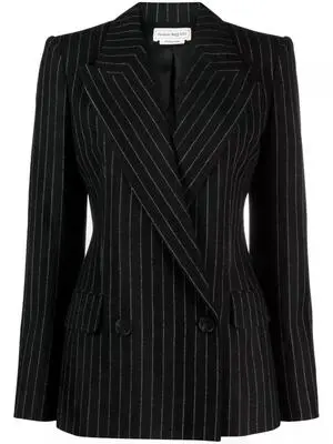 Alexander Mcqueen Double Breasted Blazers For Women