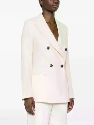 Eleventy Double-breasted Linen Blazer