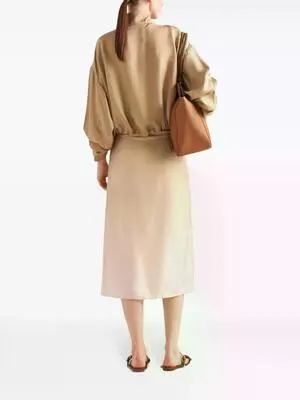Prada Gradient Twill Midi-skirt
