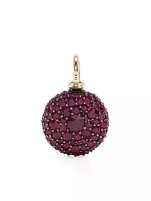 LUCY DELIUS Ruby Victorian Set Pocket Watch Pendant