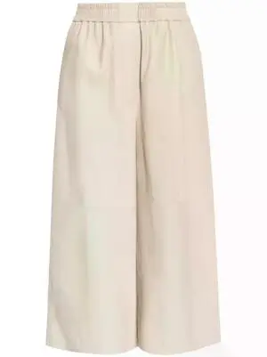 Loewe Cropped Leather Trousers