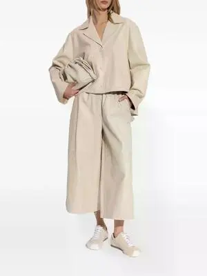 Loewe Cropped Leather Trousers