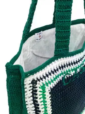 Casablanca Crochet Tote Bag - Blue