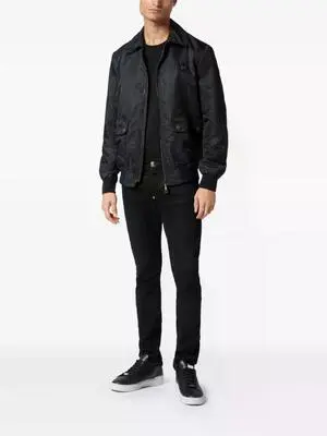 Philipp Plein Monogram-jacquard Bomber Jacket