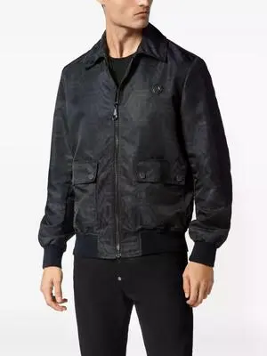 Philipp Plein Monogram-jacquard Bomber Jacket