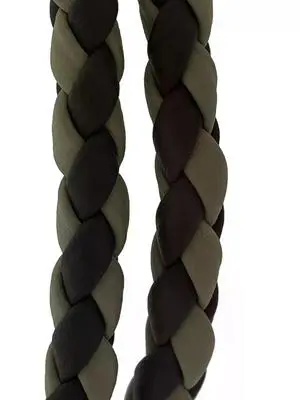 TOD'S Two-tone Weave Wrap Bracelet - Green