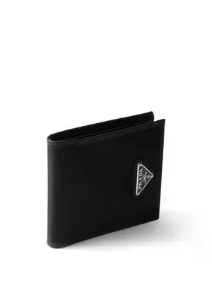 Prada Logo-plaque Bi-fold Wallet