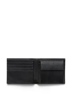 Prada Logo-plaque Bi-fold Wallet