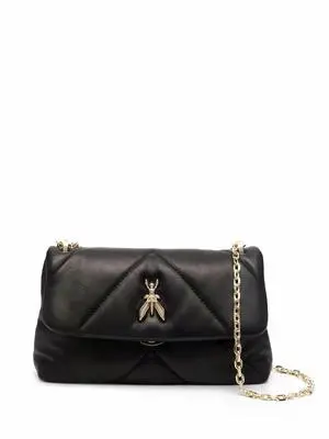Patrizia Pepe Chevron Leather Shoulder Bag