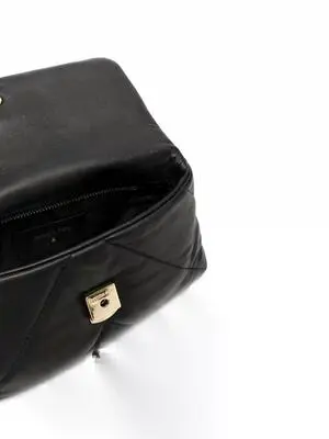 Patrizia Pepe Chevron Leather Shoulder Bag