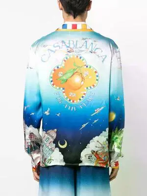 Casablanca Le Dimension Illustration Style-print Shirt