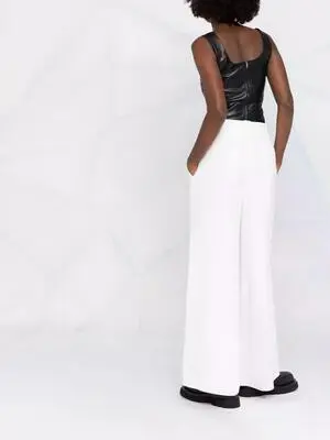 MANOKHI Iva Leather Tank Top