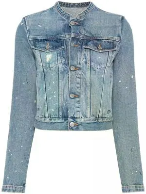 MAISON MARGIELA Distressed Denim Jacket - Blue