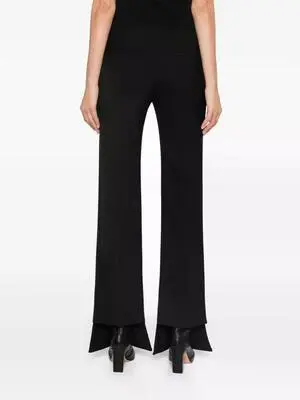 Chloé Flared Stretch-wool Trousers