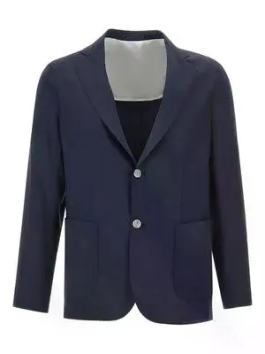 BARBA NAPOLI Wool Blazer - Blue