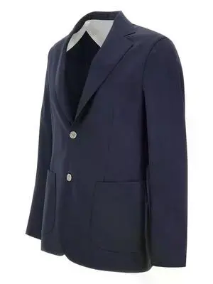 BARBA NAPOLI Wool Blazer - Blue