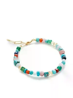 Monica Vinader Freedom Gold Vermeil Beaded Bracelet - Blue