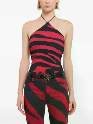 Roberto Cavalli Striped Bodysuit