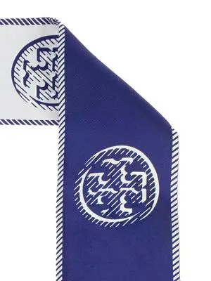 Tory Burch Printed Neck Scarf - Blue