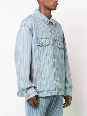 Martine Rose Striped Denim Jacket