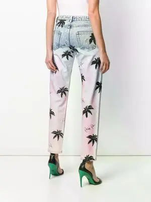 Philipp Plein Printed Boyfriend Jeans