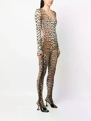 Roberto Cavalli Leopard-print Jumpsuit