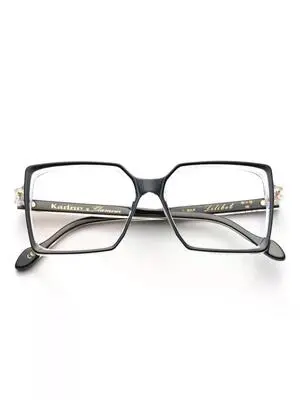 Kàdor Square-frame Glasses - Black