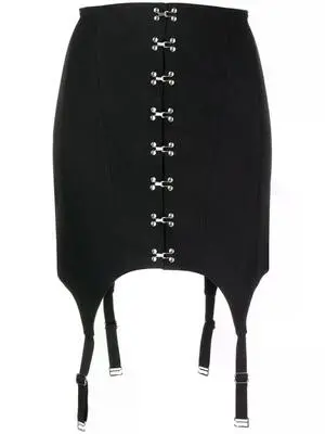 DION LEE Corset Garter Skirt - Black