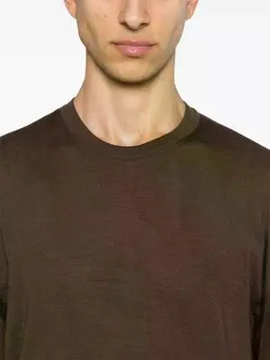 D4.0 Wool Crew Neck Sweater - Brown