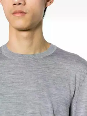 Theory Fine-knit Wool Jumper - Grey