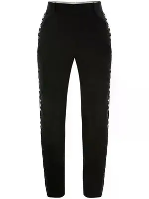 Alexander McQueen Eyelet-detail Slim-cut Trousers