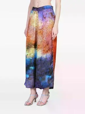 YAVI Abstract Print Trousers