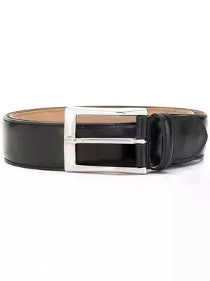 SCAROSSO Classic Square Buckle Belt - Black