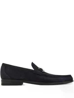 FERRAGAMO Gancini-buckle Loafers - Blue