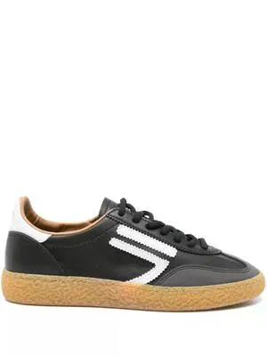 PURAAI Logo Embroidered Lace-up Sneakers - Black