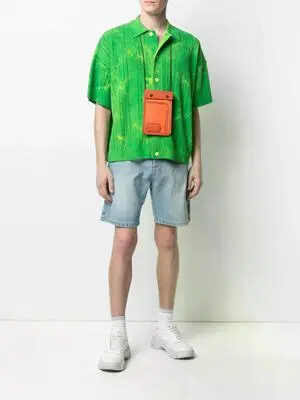 Gcds Logo-patch Denim Shorts